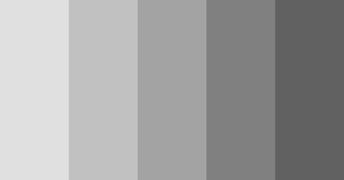 Silver Gradient Color Palette