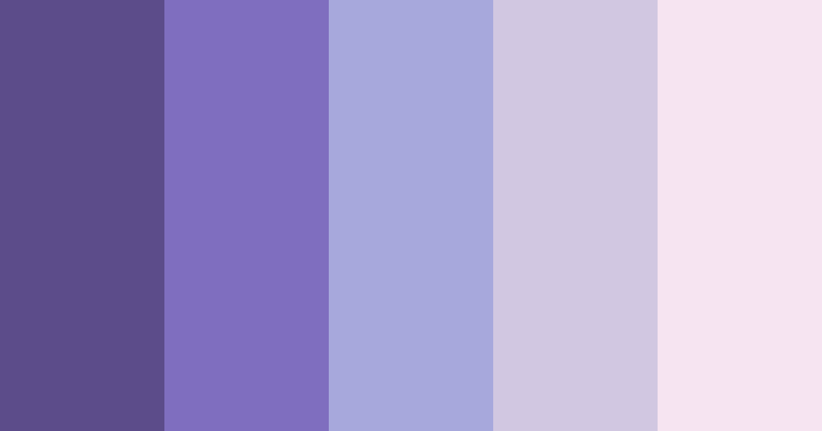 Cartoonish Violet Color Palette