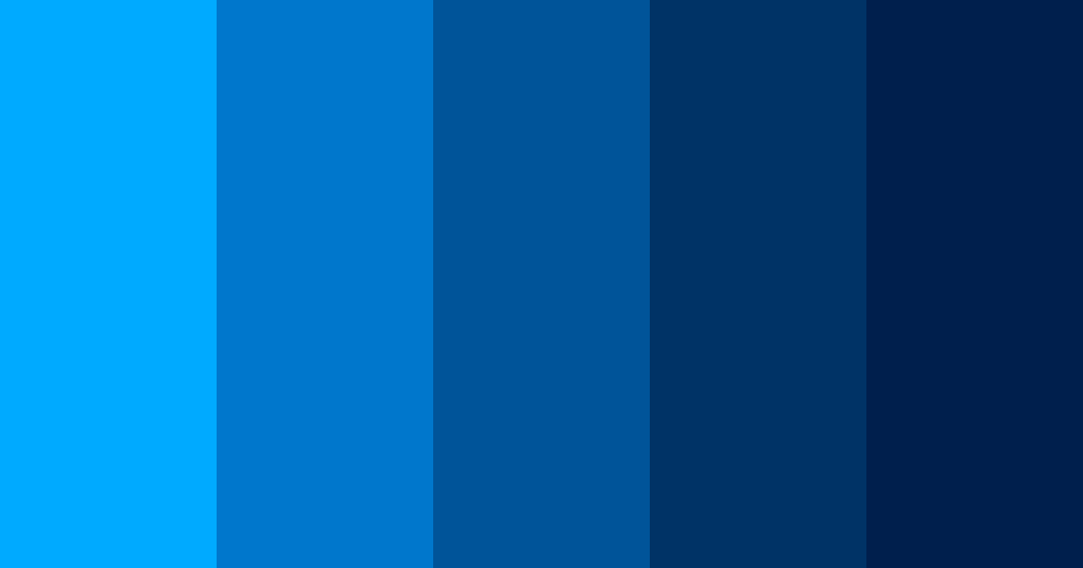 Futuristic Blue Color Palette