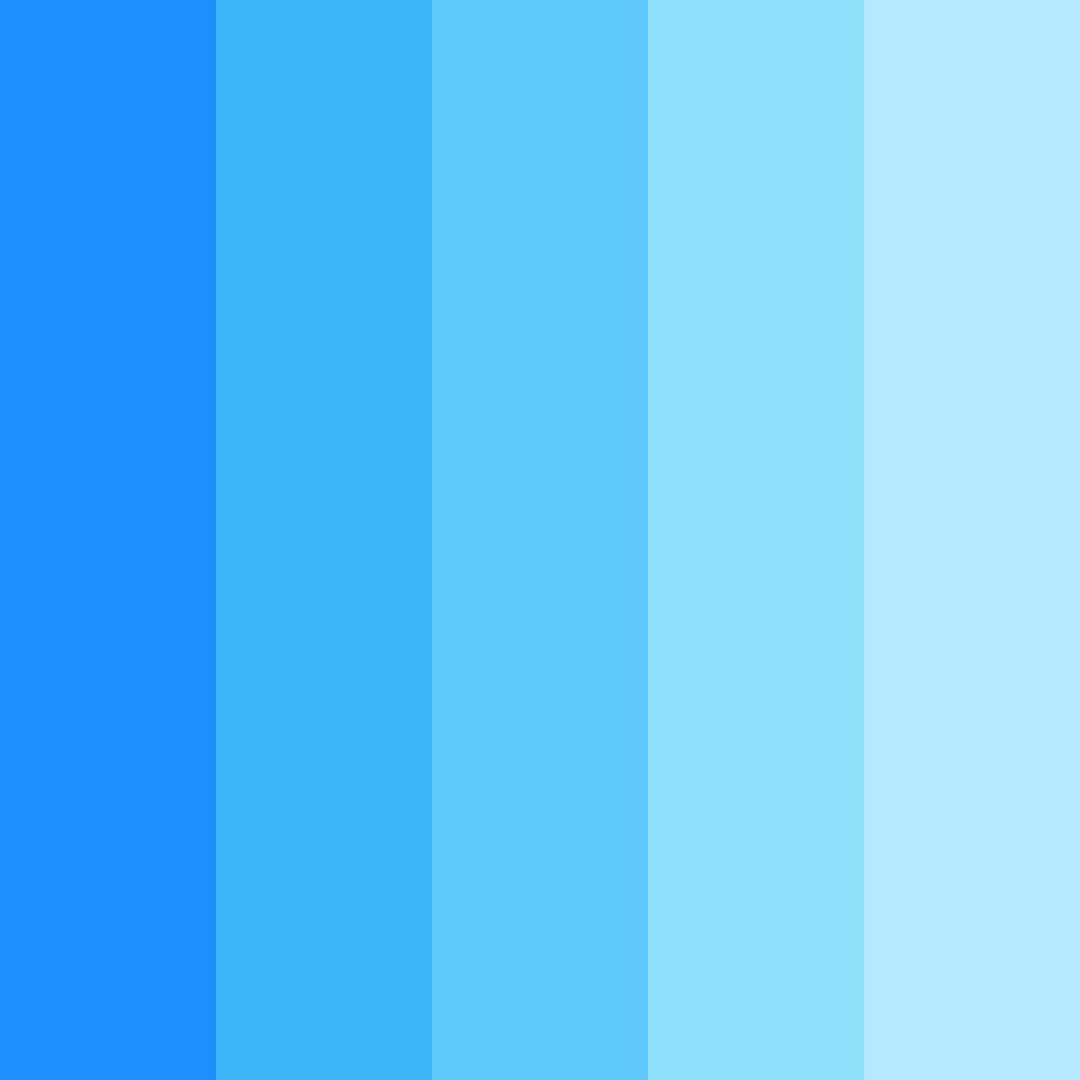 Blue Ombre Color Palette