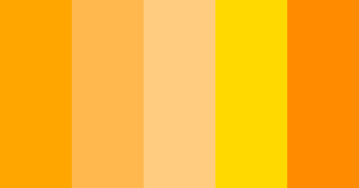 Sunset Citrus Color Palette