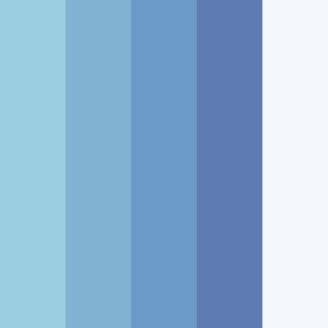 Light Blue Sky with Cloudy Color Palette