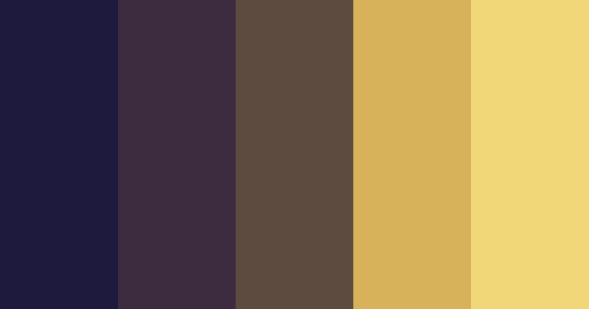 Midnight Gold Color Palette