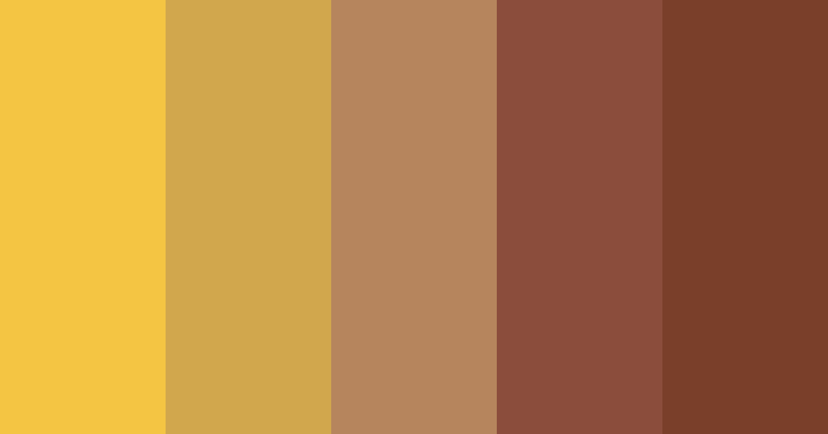 Golden Contrast Color Palette