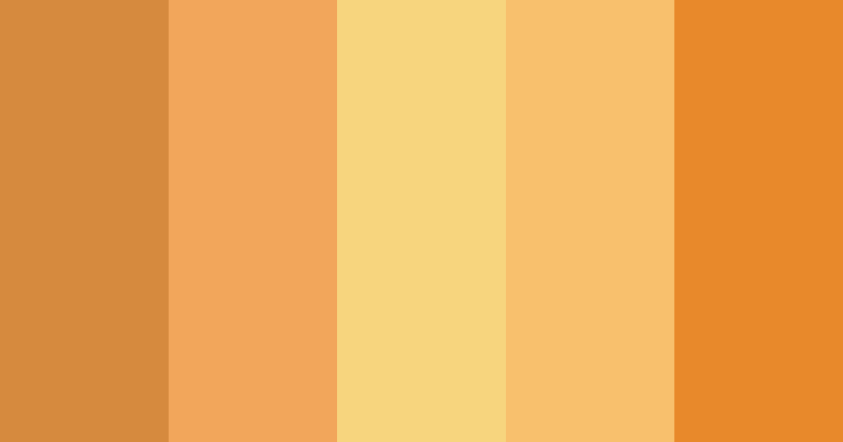 Orange Tabby Cat Color Palette
