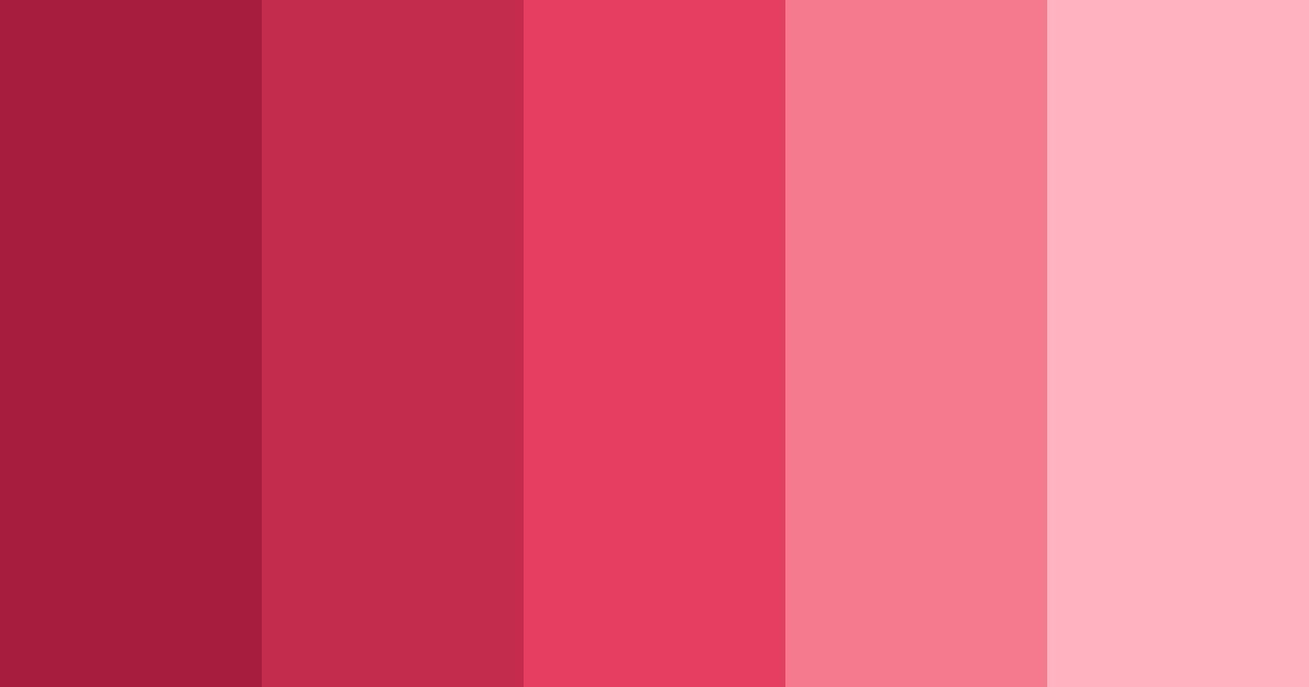 Shades of Ruby Color Palette