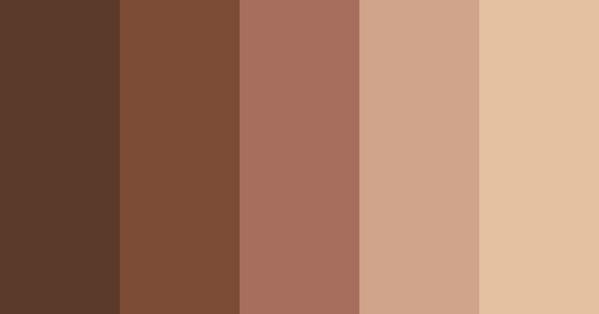 Dark Cacao Color Palette