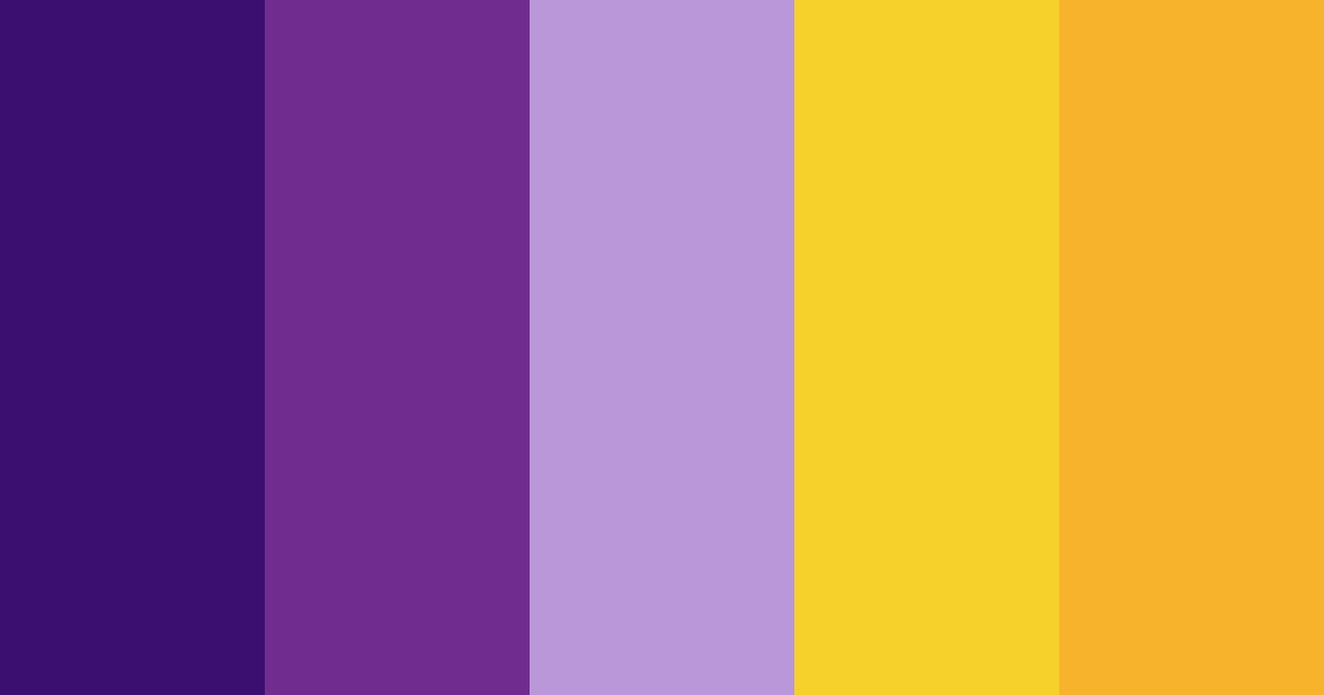 Negro Morado y Amarillo Color Palette