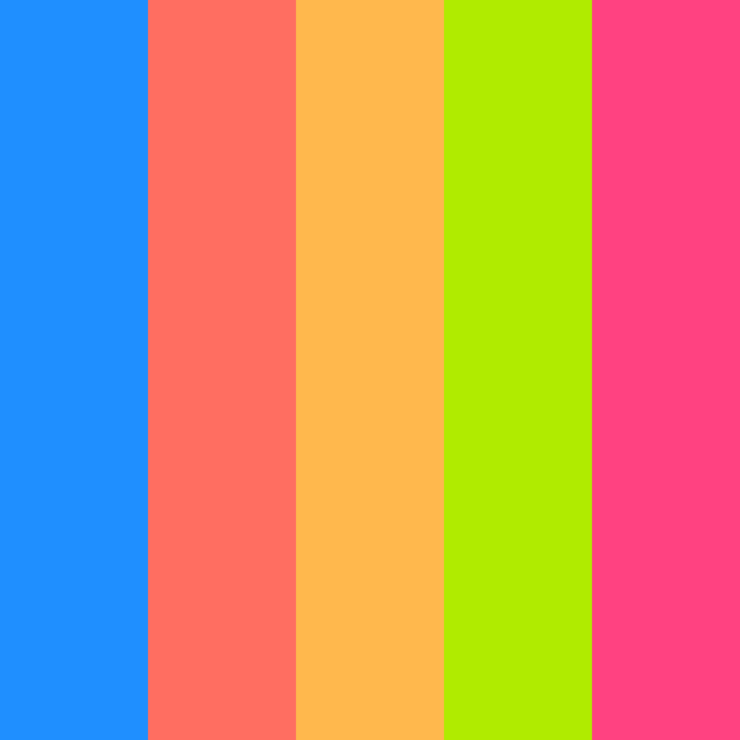 Rainbow Dash Color Palette