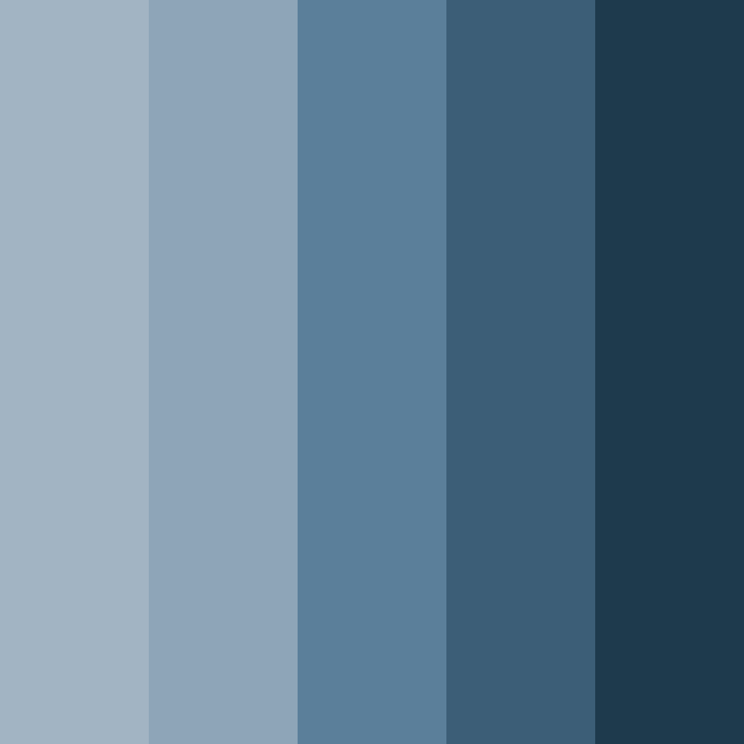 Gray Blue Harmony Color Palette