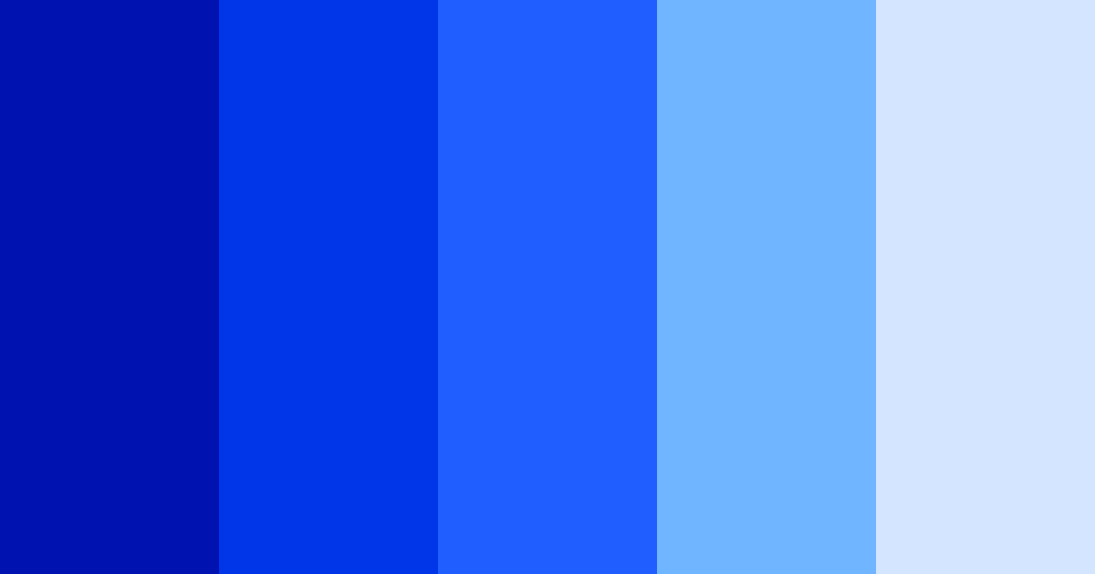 Blue Indigo Moon Color Palette
