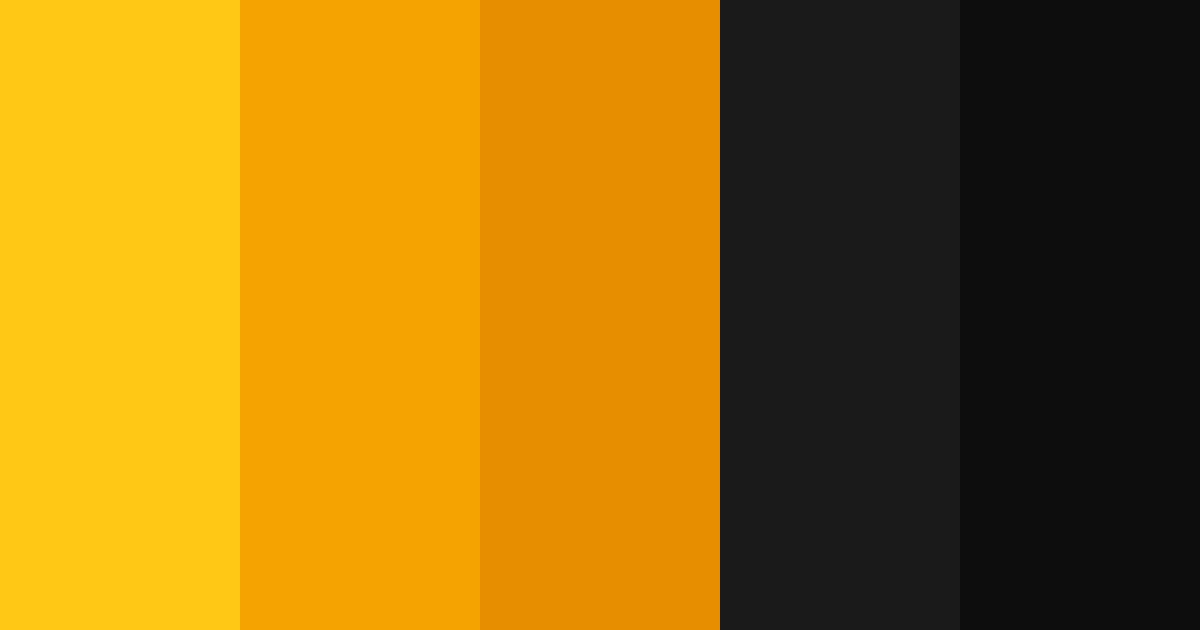 Golden Night Color Palette