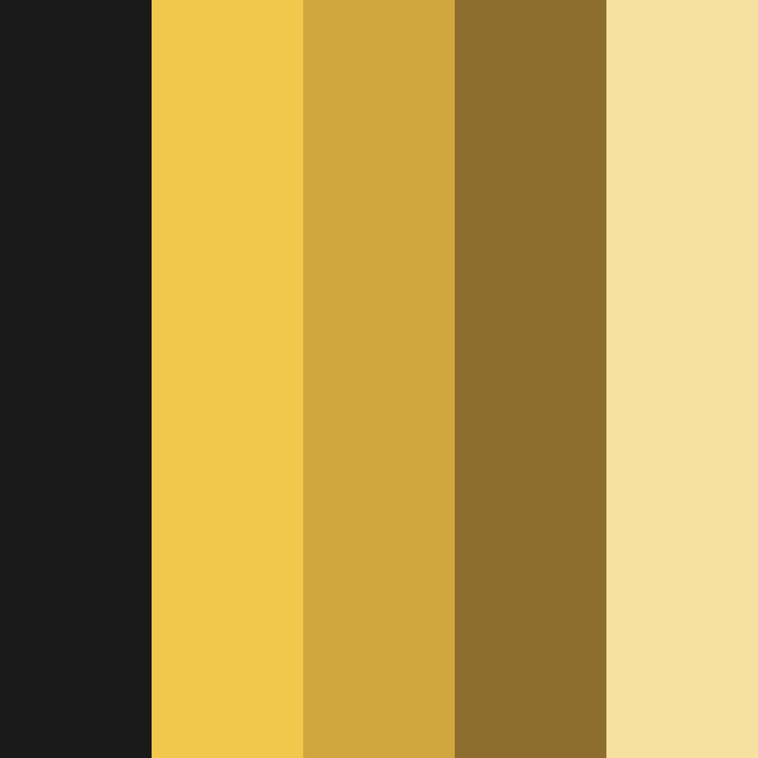 Black and Gold Elegance Color Palette