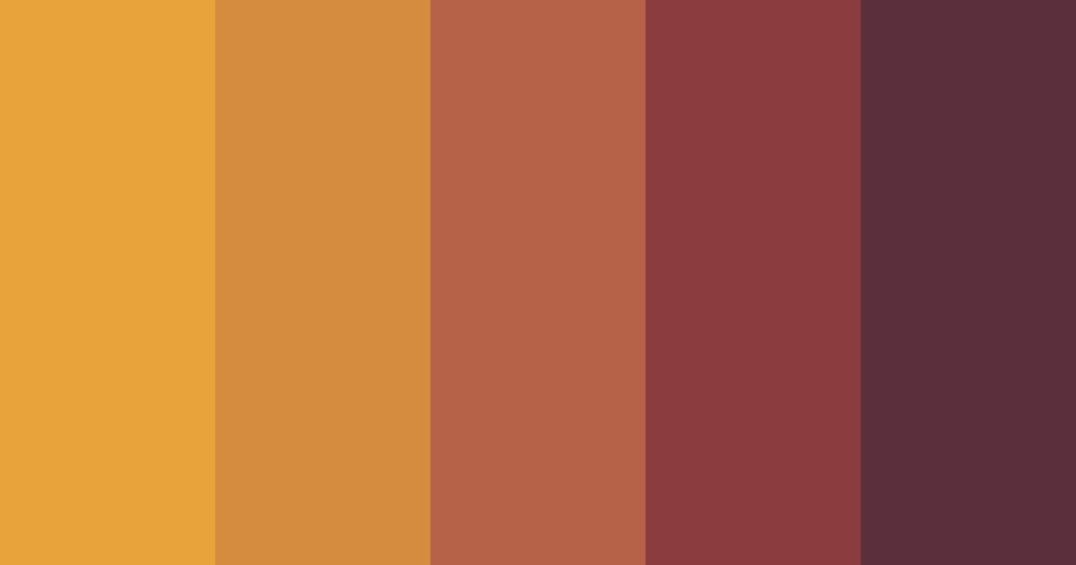 Bombay Sunset Color Palette