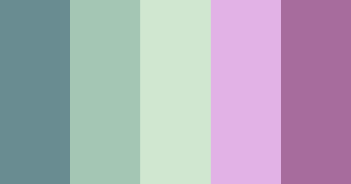 Purple and Green Balance Color Palette