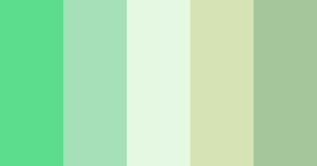 Basil Green Bliss Color Palette