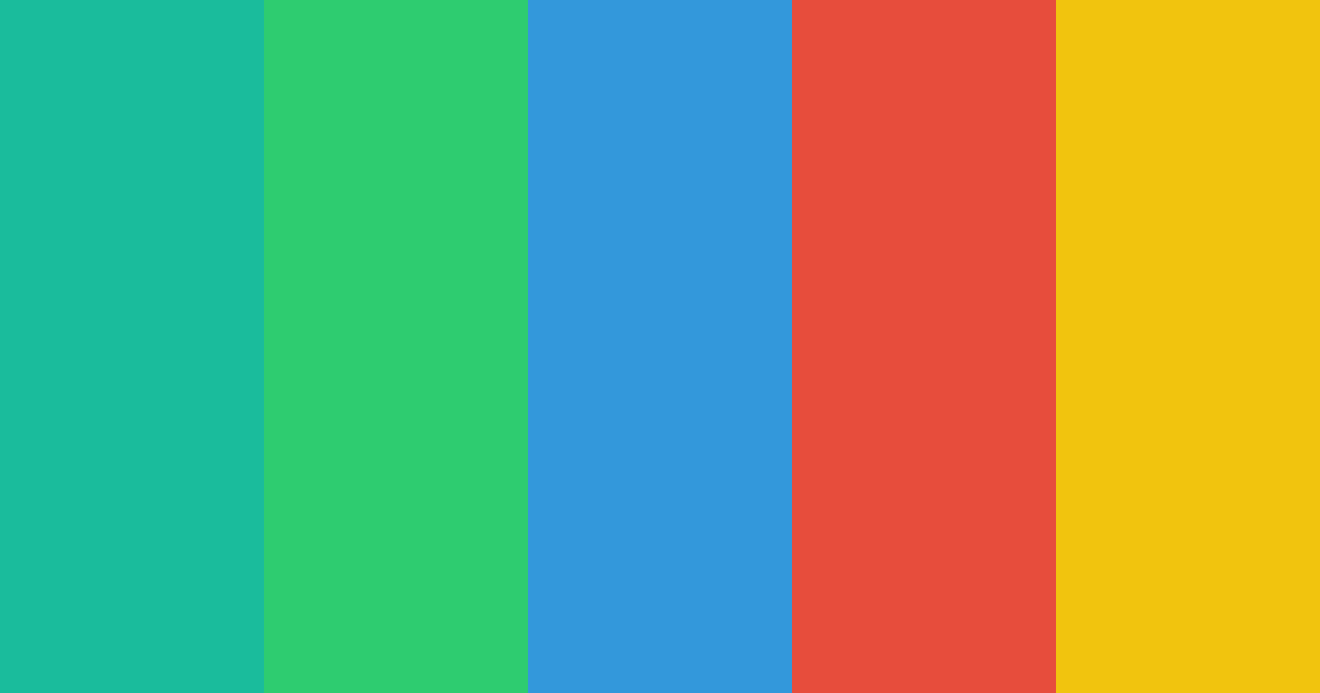 Electric Teal Color Palette