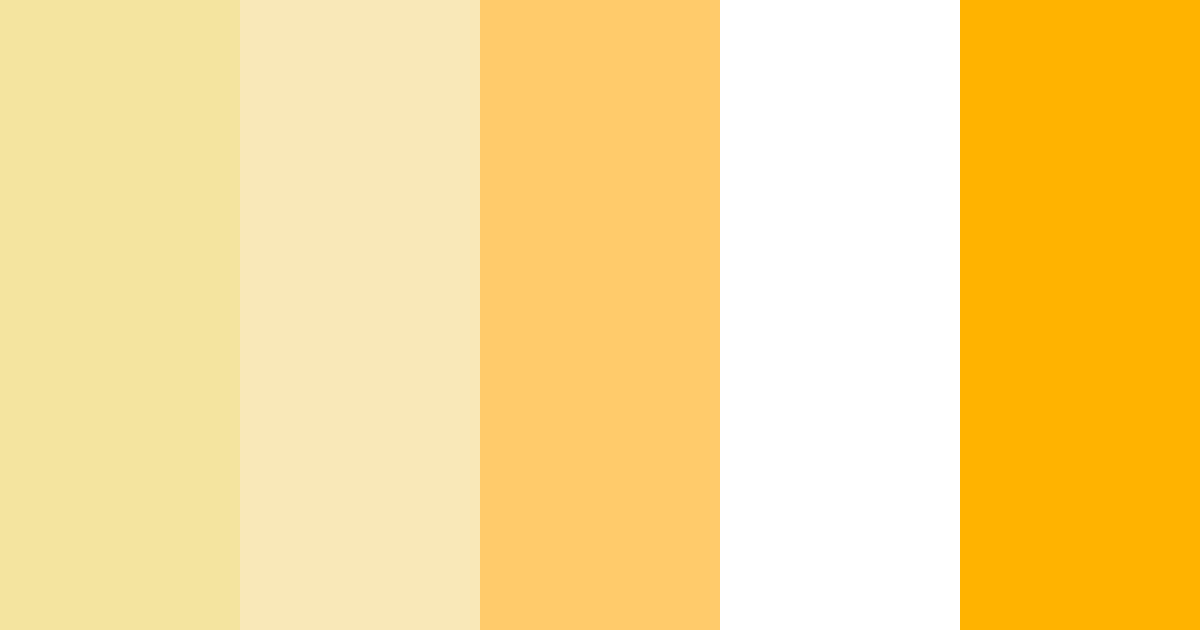 Sunny Yellow Color Palette