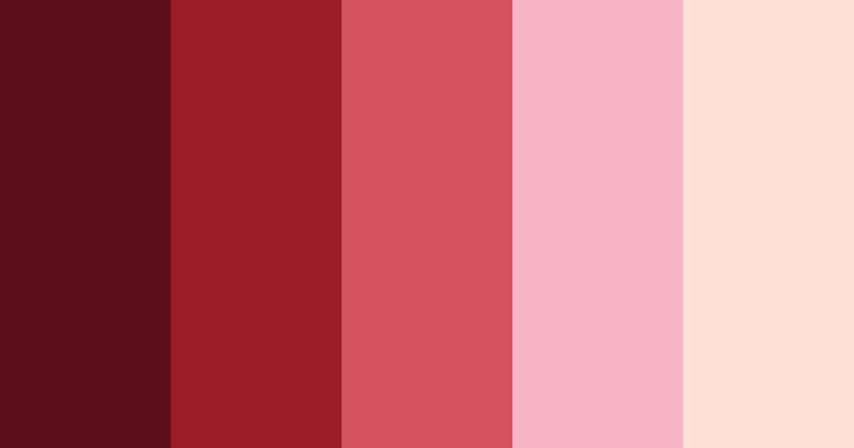 Romantic Red Color Palette