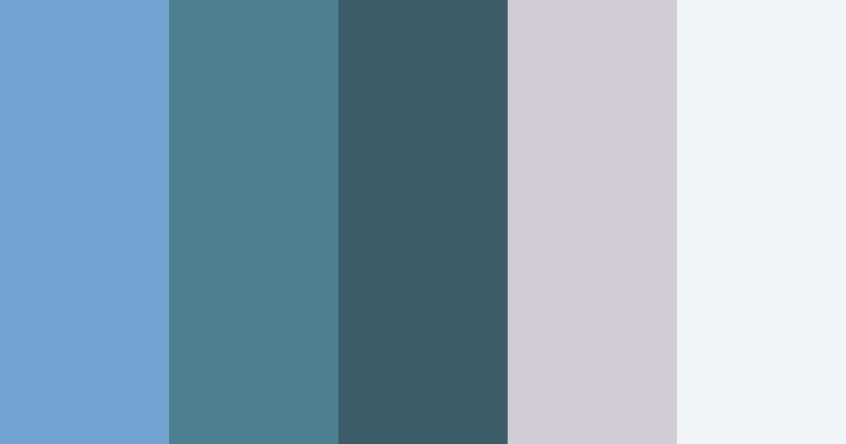 Cool Winter Blue Color Palette