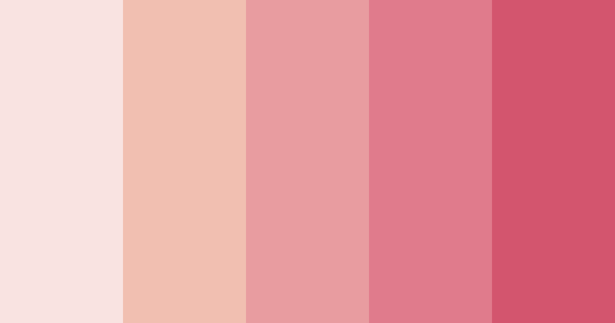 Creamy Red Summer Color Palette