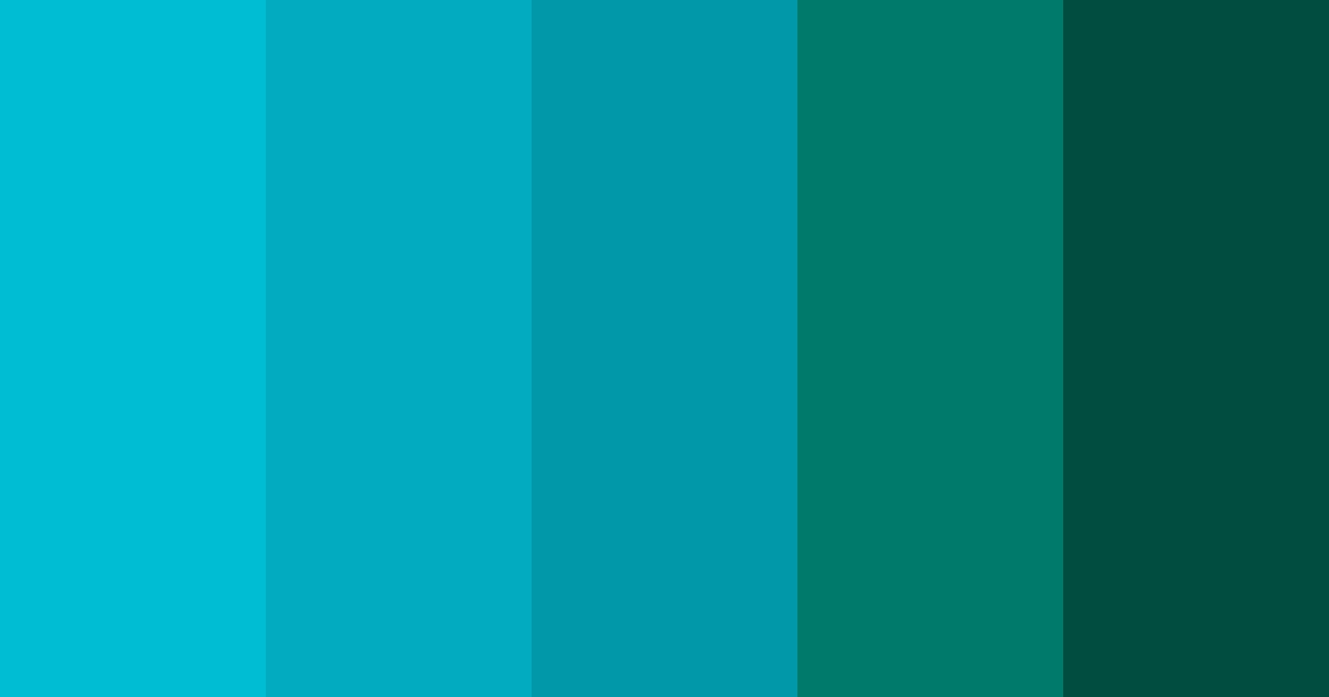 Aqua Coastal Breeze Color Palette