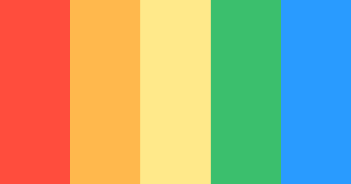 Colorful Word Color Palette