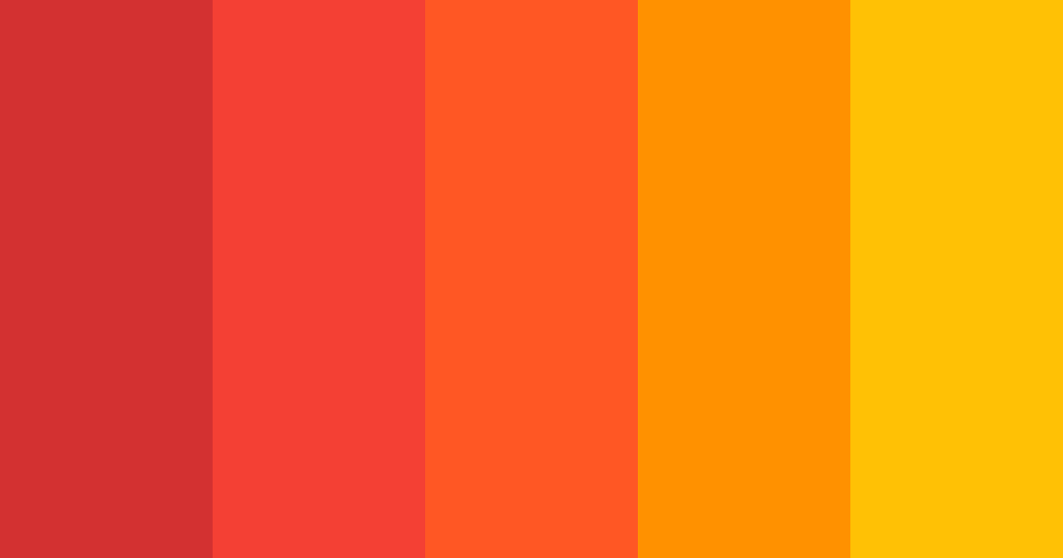 Fiery Sunset Color Palette