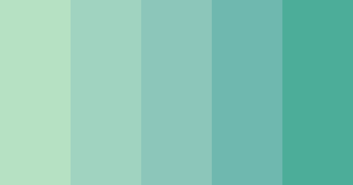 Shades of Green Color Palette