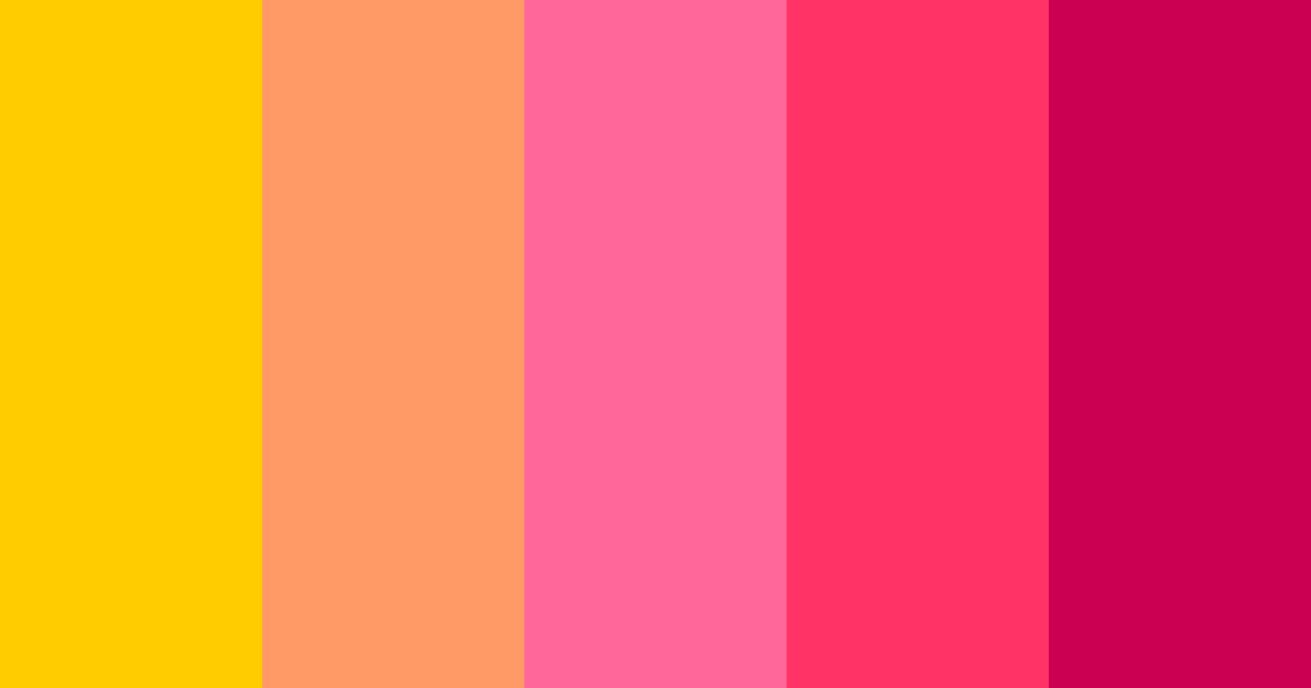 Warm Yellow Color Palette