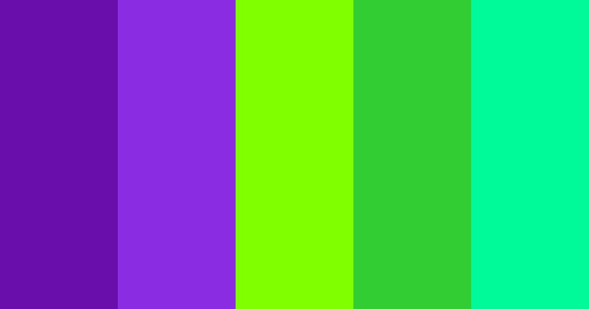 Purple Green Color Palette