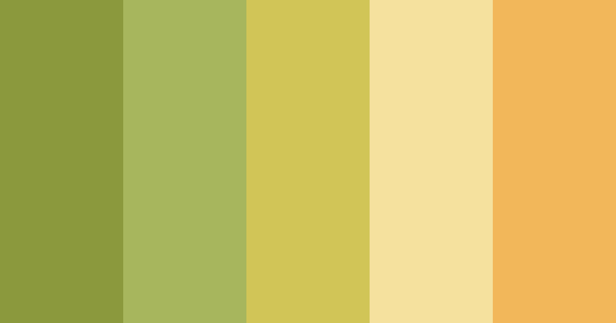 Golden Ginkgo Grove Color Palette