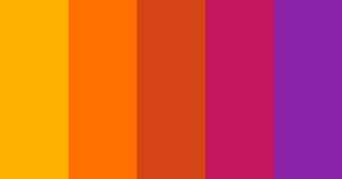 Paleta de colores Vibrant Orange