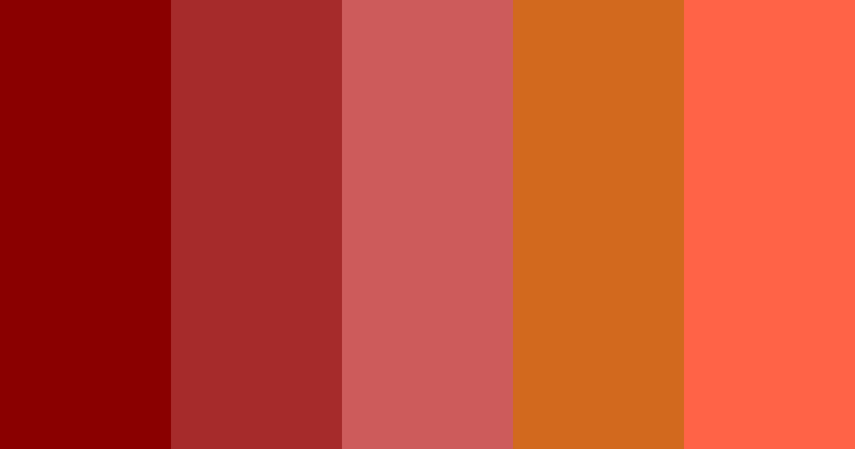 Dark Red Hues Color Palette