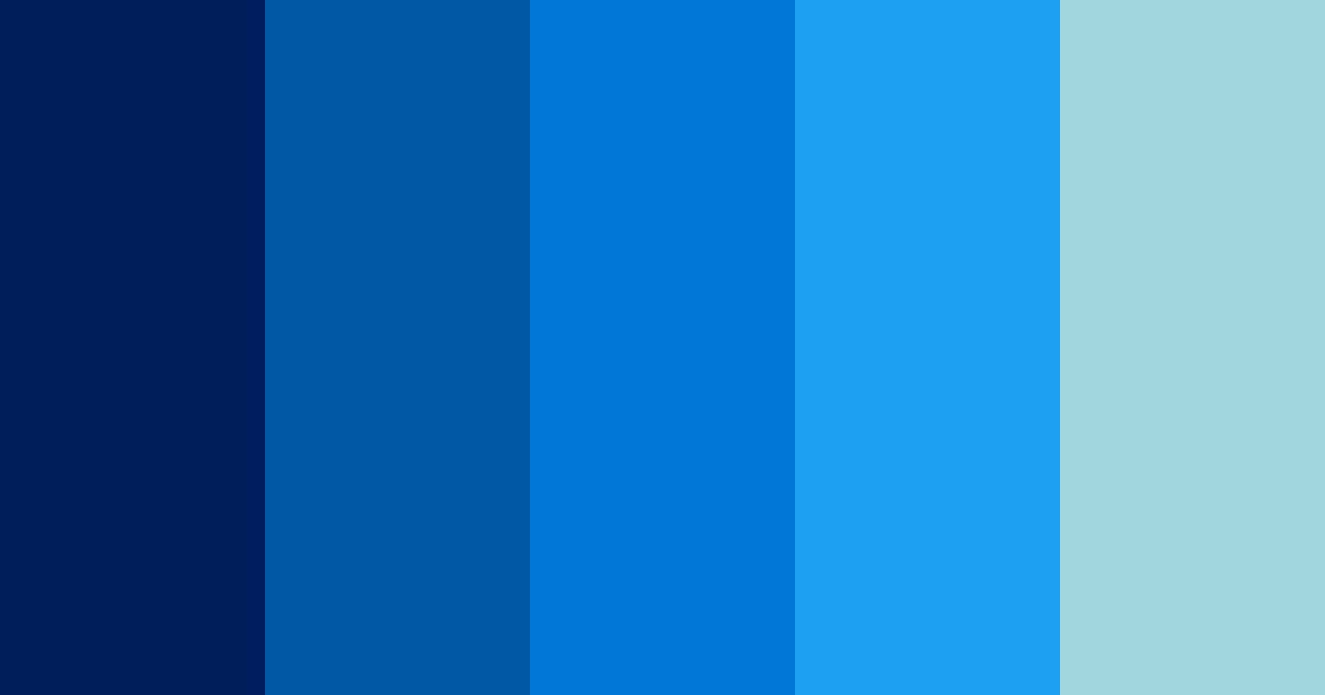 Royal Blue Dream Color Palette