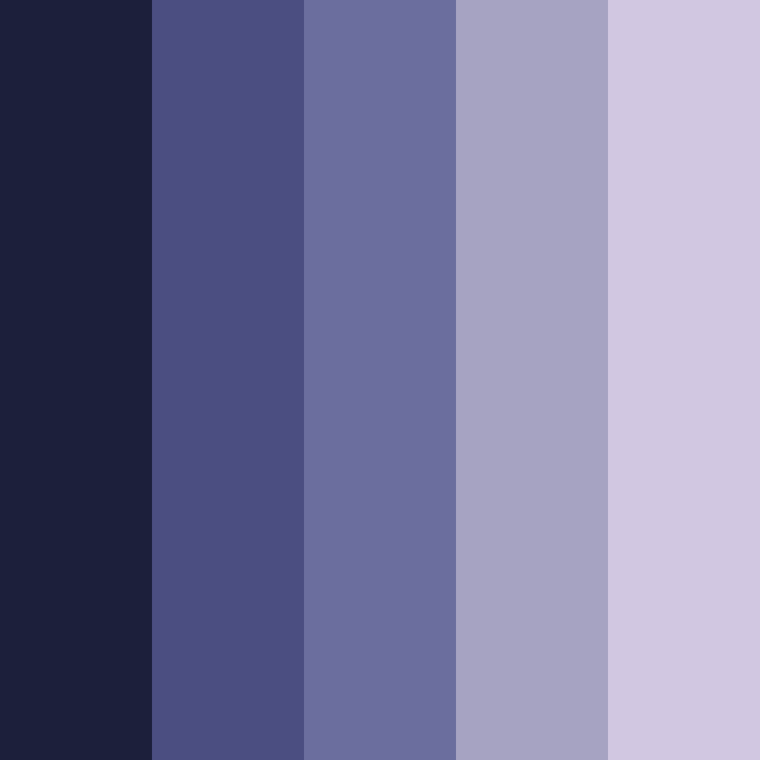 Dark Blue Night Color Palette