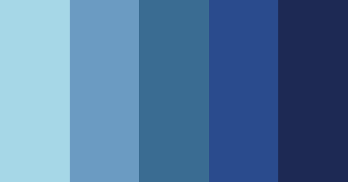 Shades of Blue Color Palette