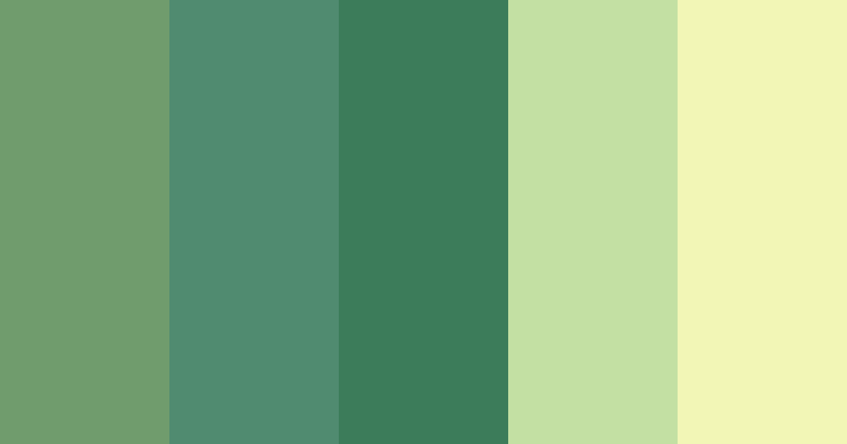 Shades of Green Color Palette