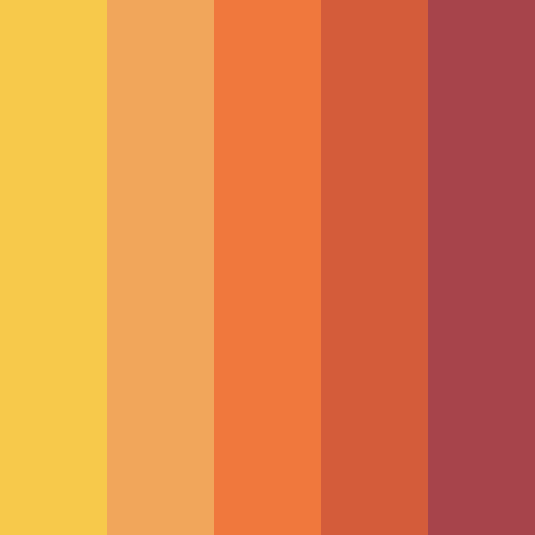 Sunset Orange Color Palette
