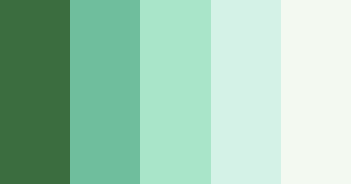 Shades of Green Color Palette
