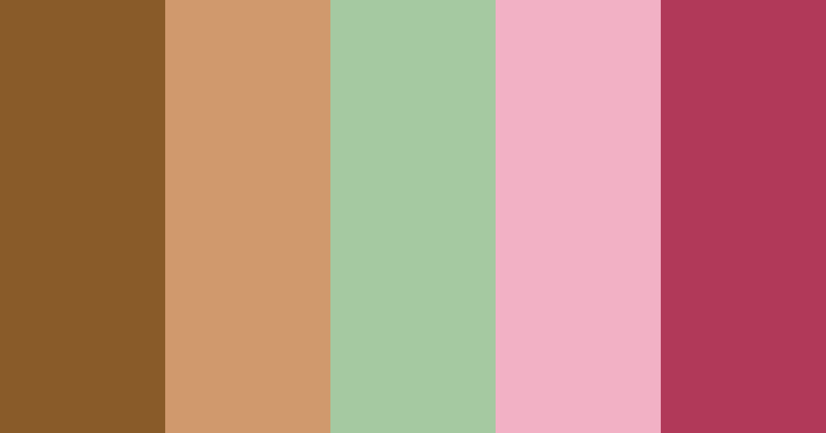 Amber and Green Dream Color Palette