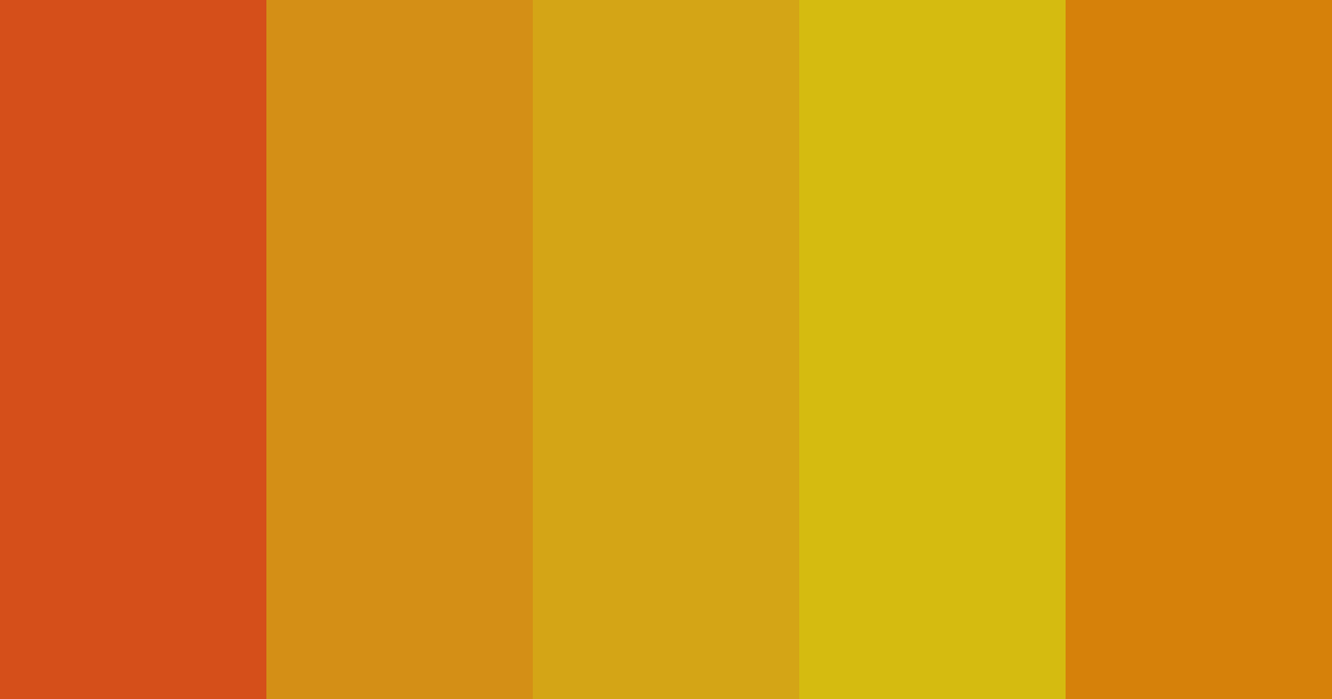 Warm Yellow Color Palette