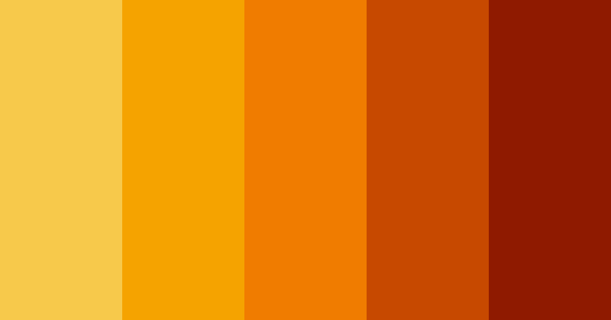 Dark Yellow Color Palette