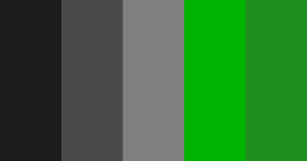 Dark Green Hacker Color Palette