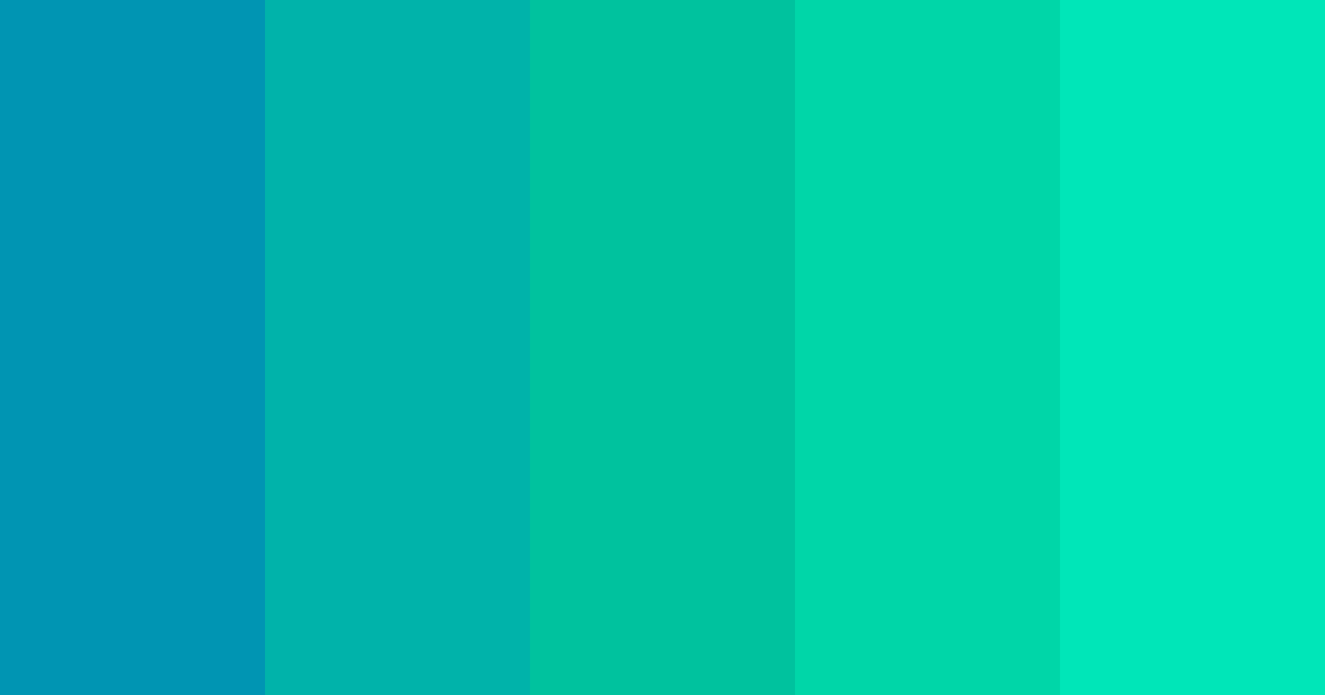 Teal Ocean Color Palette