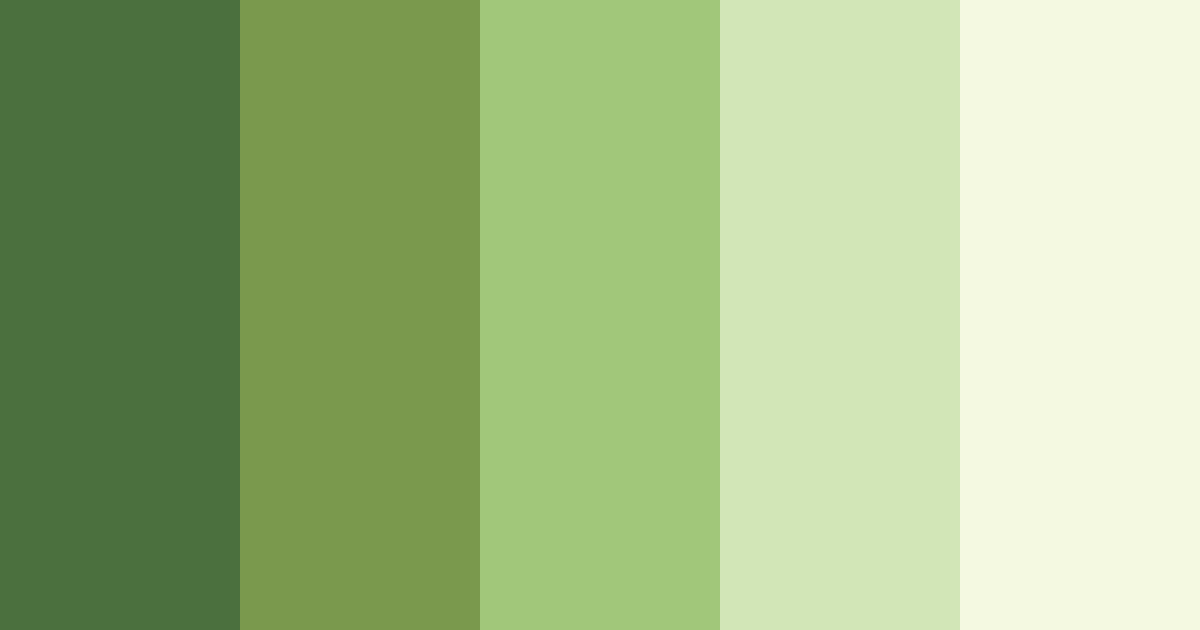 Shades of Green Color Palette