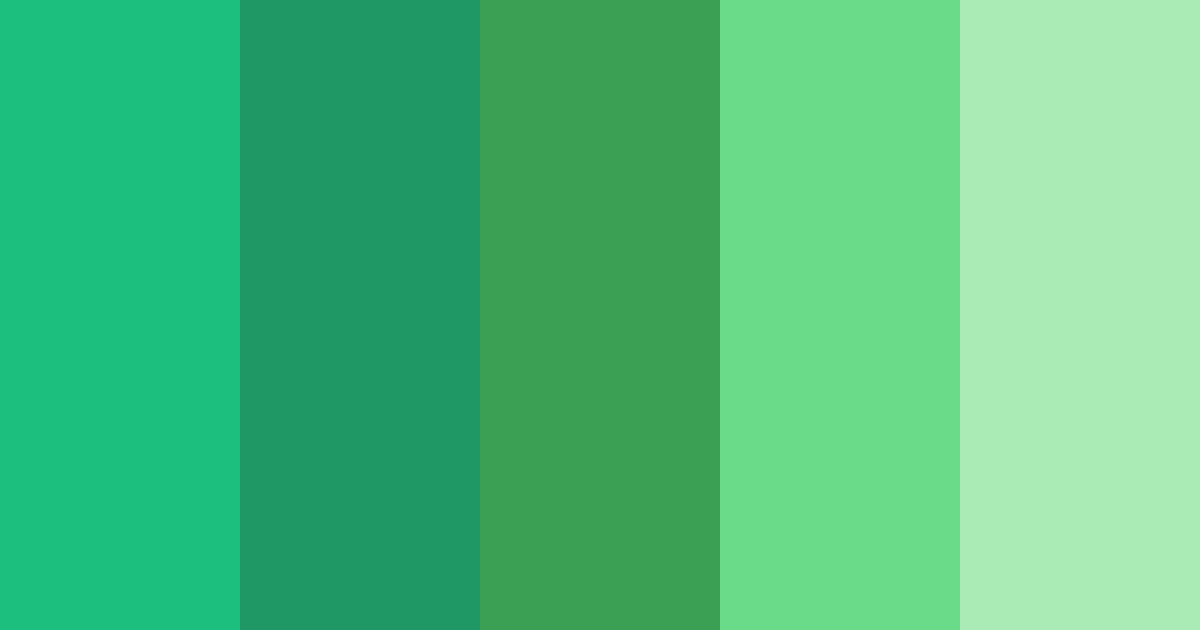 Green Fitness Color Palette