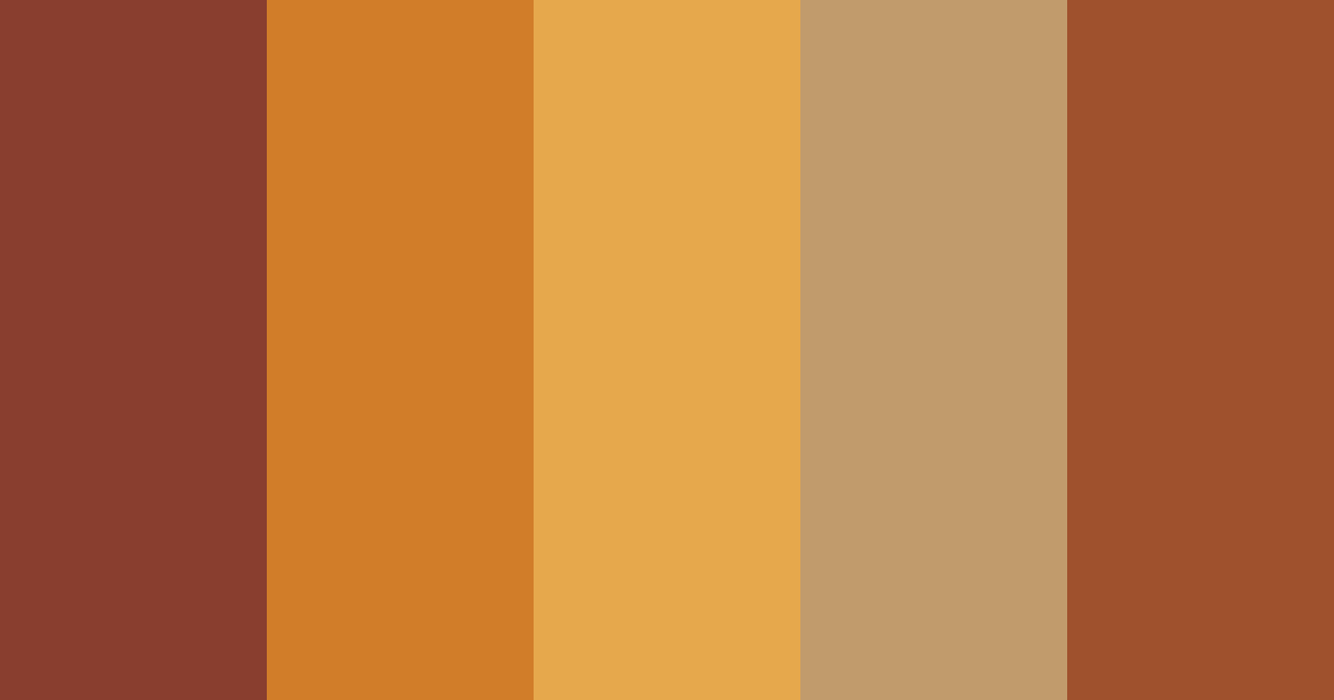Amber Brown Red Color Palette