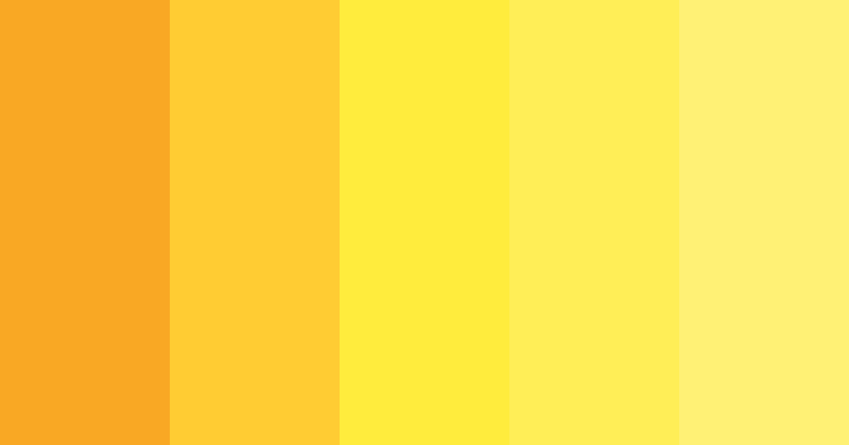 Yellow Lydia Color Palette