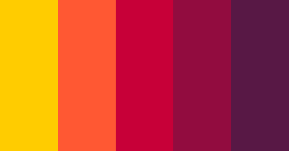 Contrasting Red and Yellow Color Palette